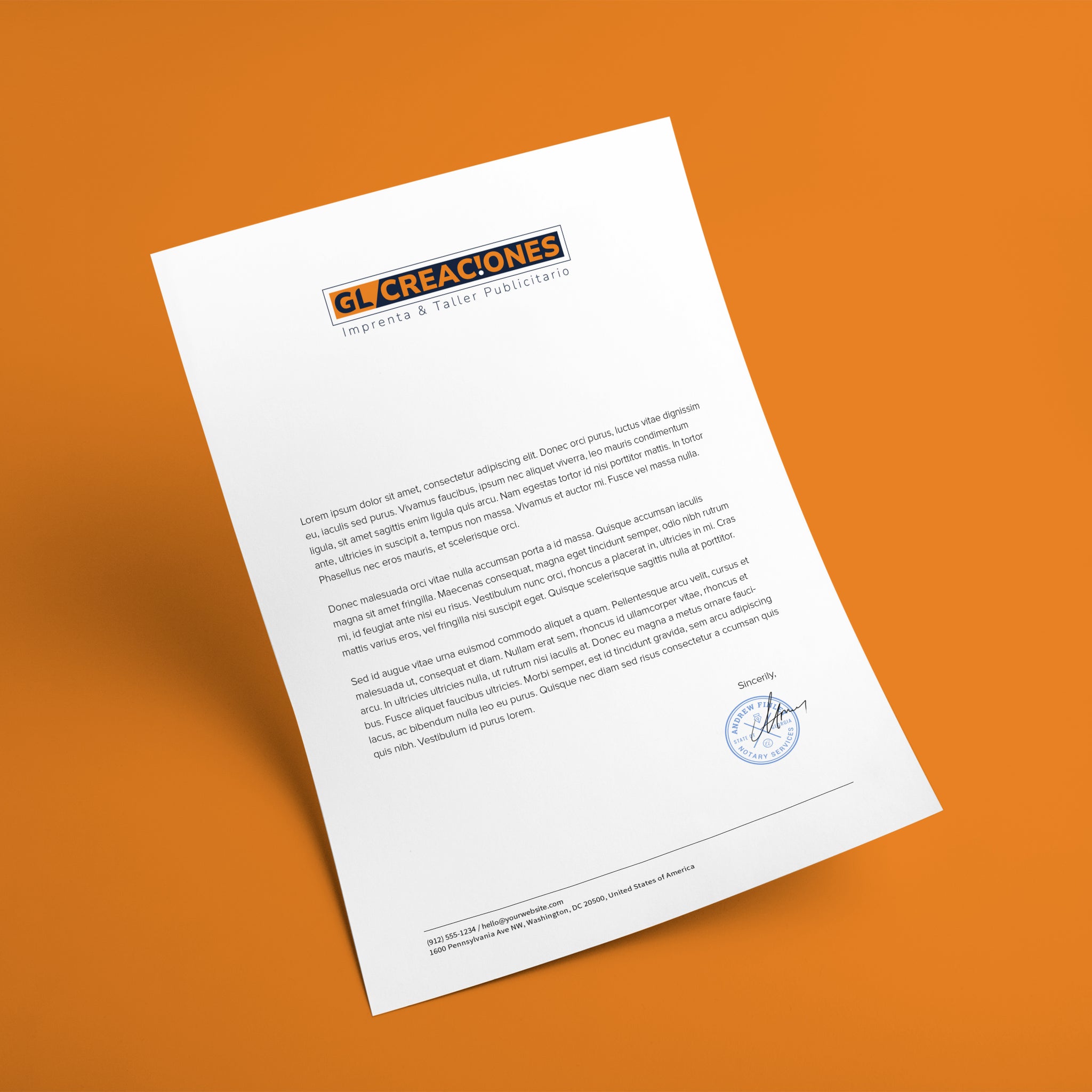 Hojas Timbradas Corporativas – GL Creaciones